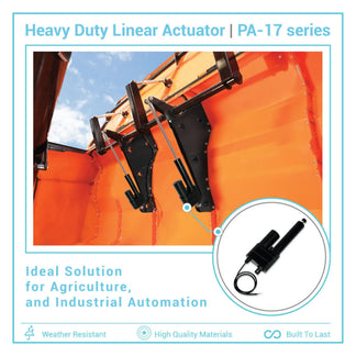 Heavy Duty Electric Linear Actuator (2000 lb) - Heavy Load 12/24 VDC ...