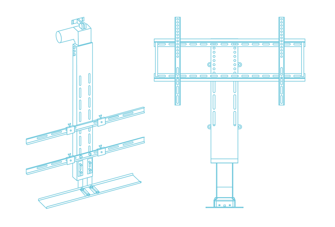 TV Lift Mechanisms | Motorized Drop Down and Pop-Up TV Lift Kits ...